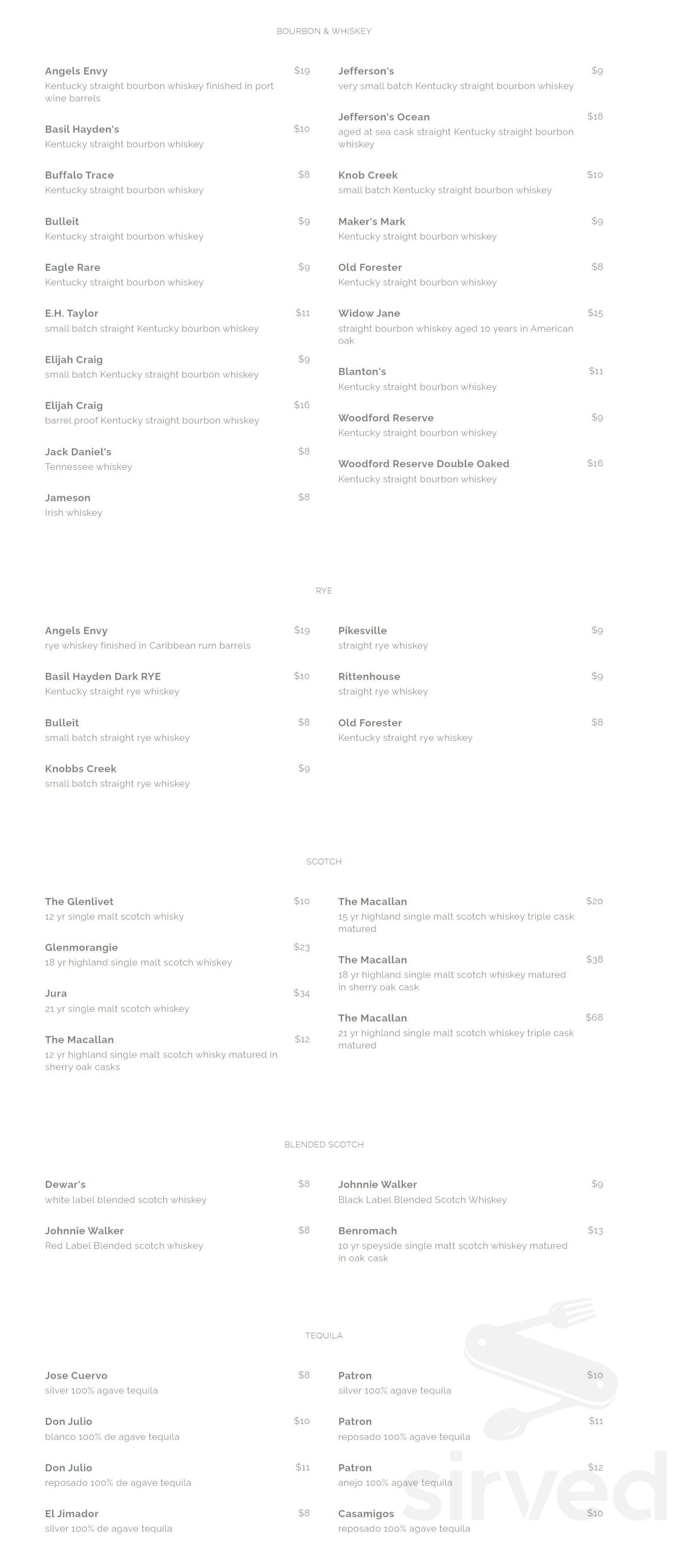 Craft 260 menus in Fairfield, Connecticut, United States