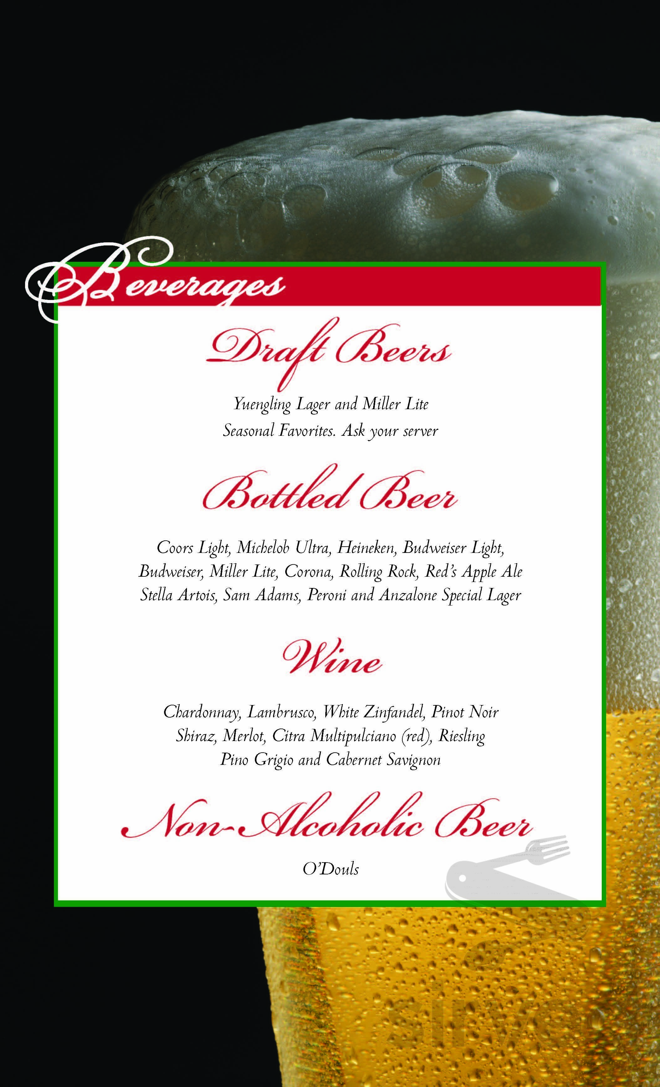 Marianacci's Restaurant menu in West Wyoming, Pennsylvania, USA