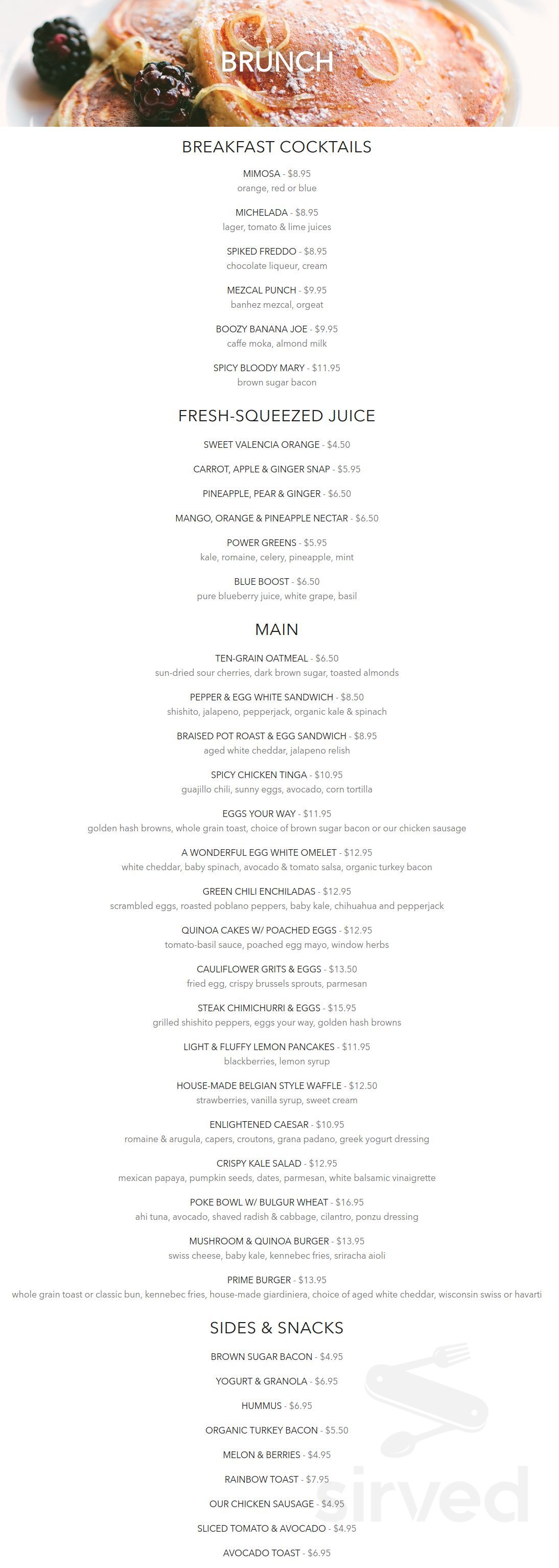 Beatrix menus in Chicago, Illinois, United States