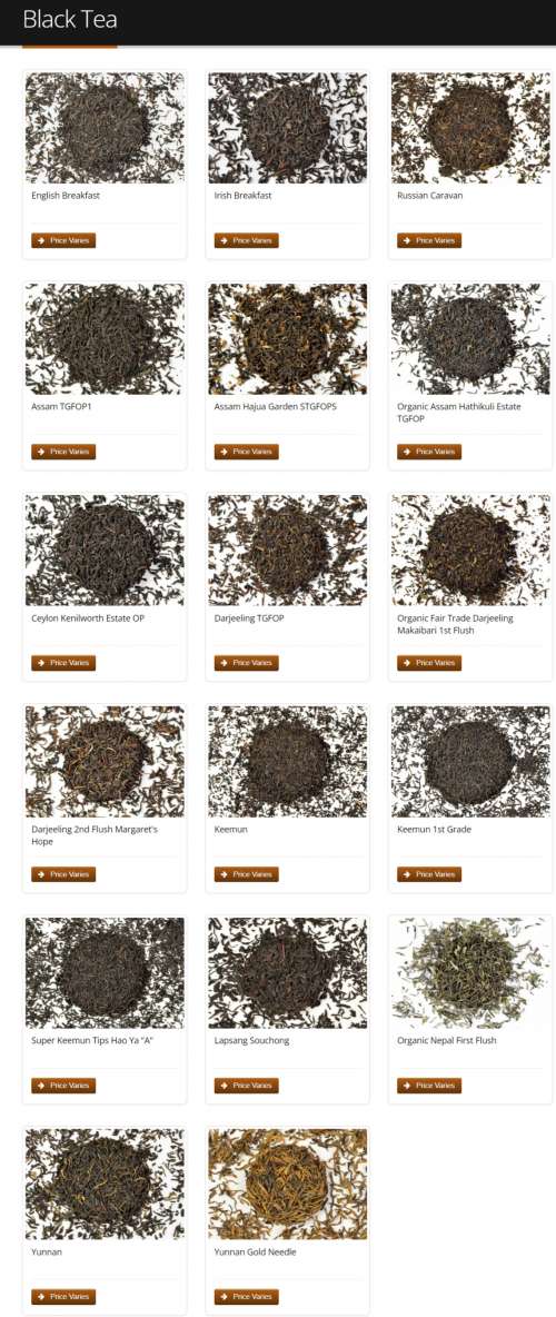 Willoughby's Coffee & Tea menu in New Haven, Connecticut, USA