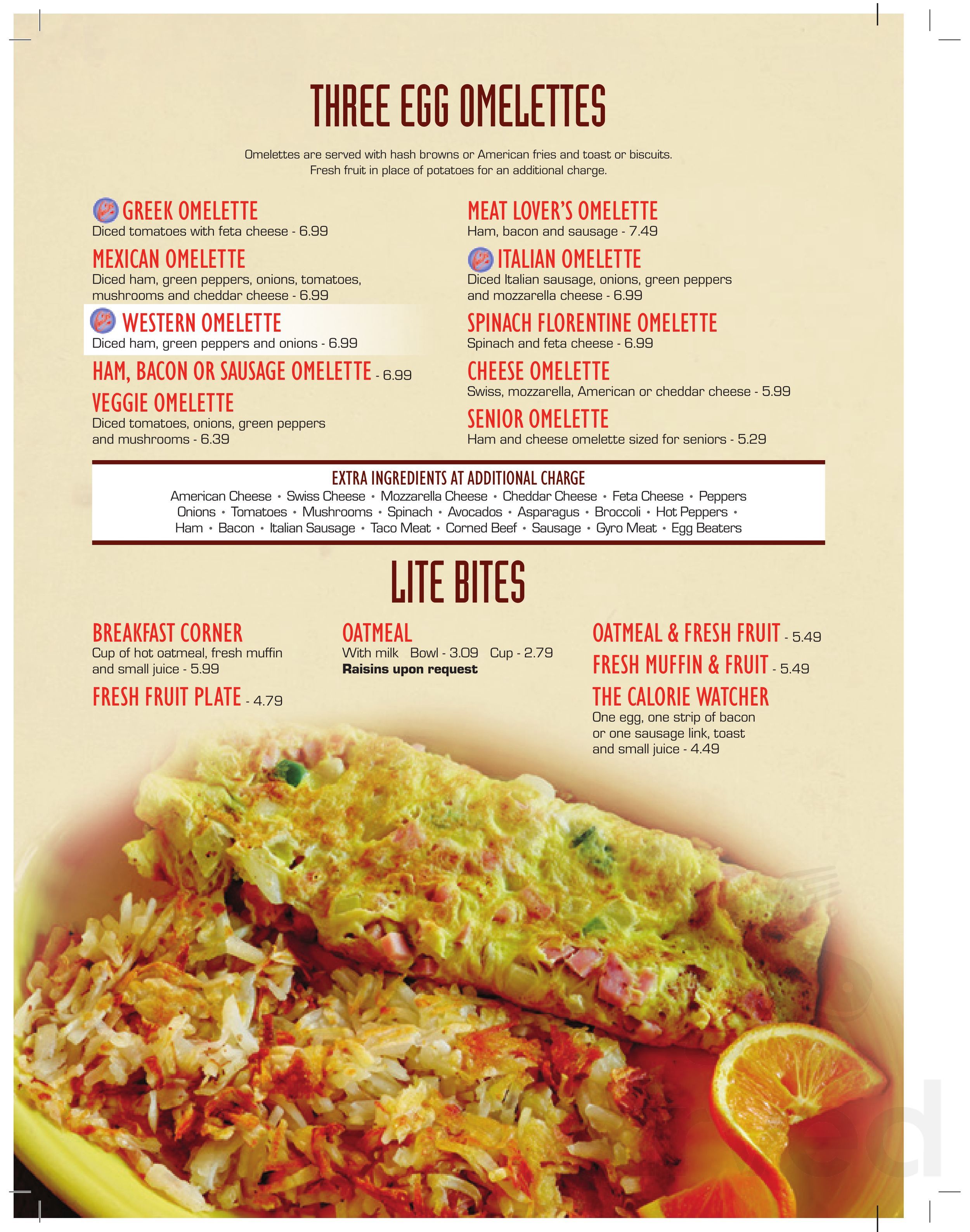 Christos Family Dining menu in Knox, Indiana, USA