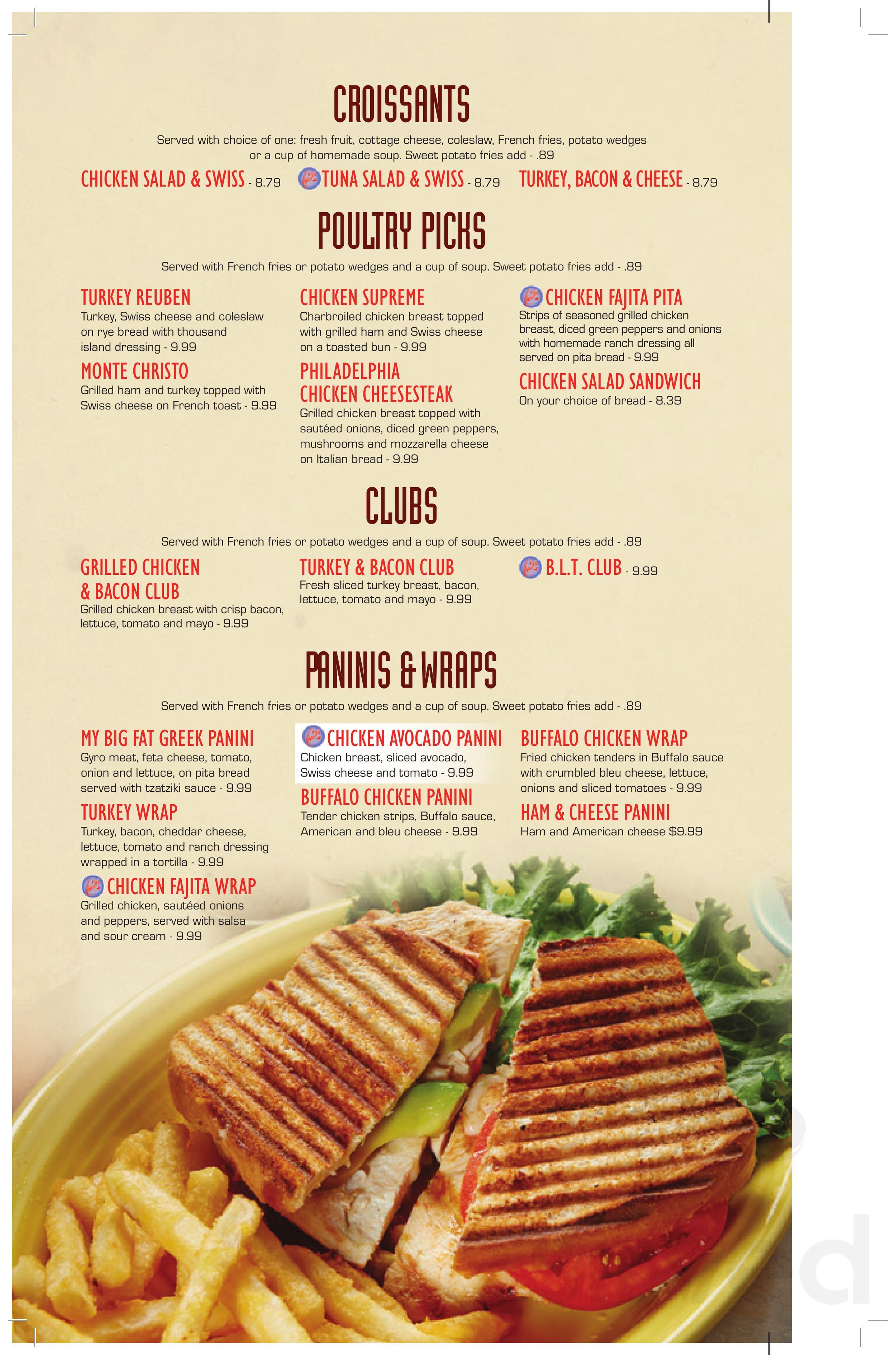 Christos Family Dining menu in Knox, Indiana, USA