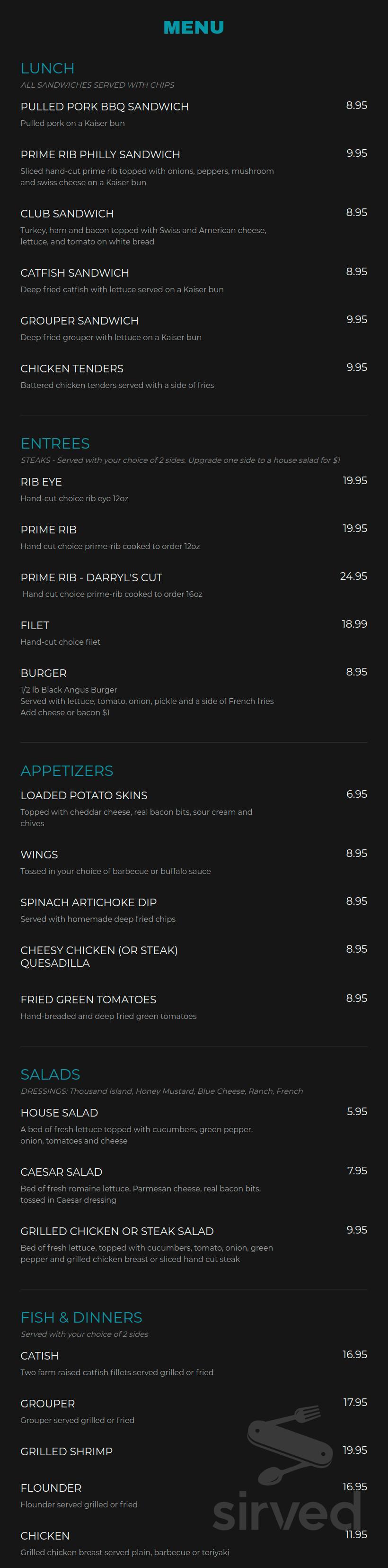 Barnyard grill menus in LaFollette, Tennessee, United States