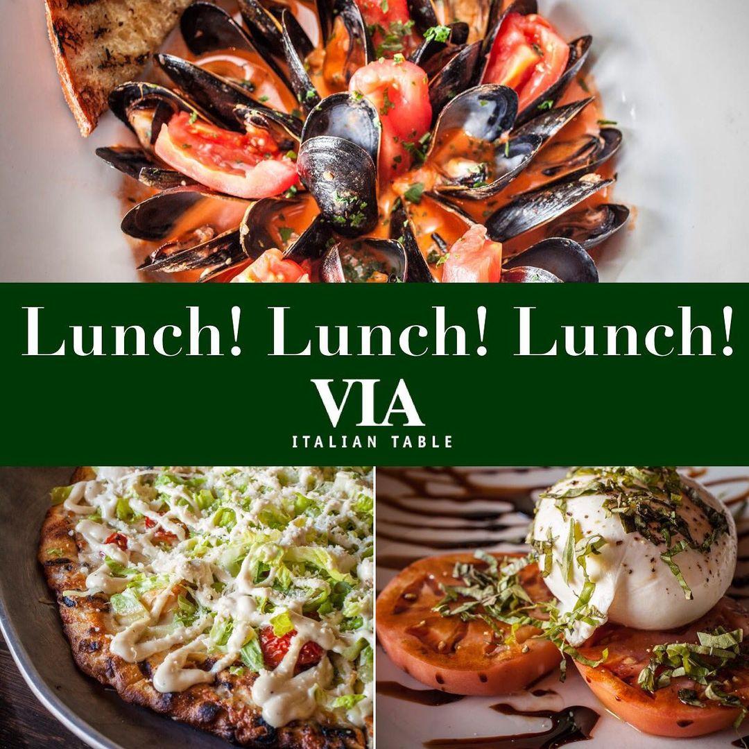 Via Italian Table menu in Worcester, Massachusetts, USA