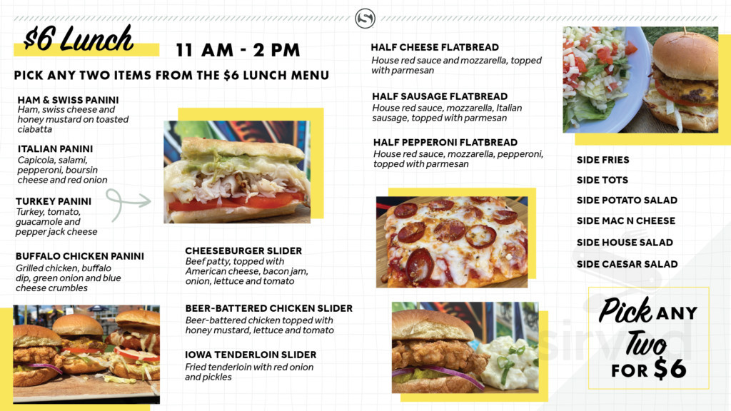 SMASH PARK menu in West Des Moines, Iowa, USA