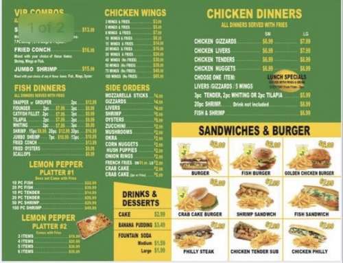 J Lemon Pepper fish & Chicken menu in Columbus, Ohio, USA