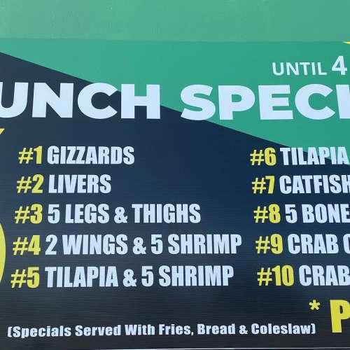 J Lemon Pepper fish & Chicken menu in Columbus, Ohio, USA