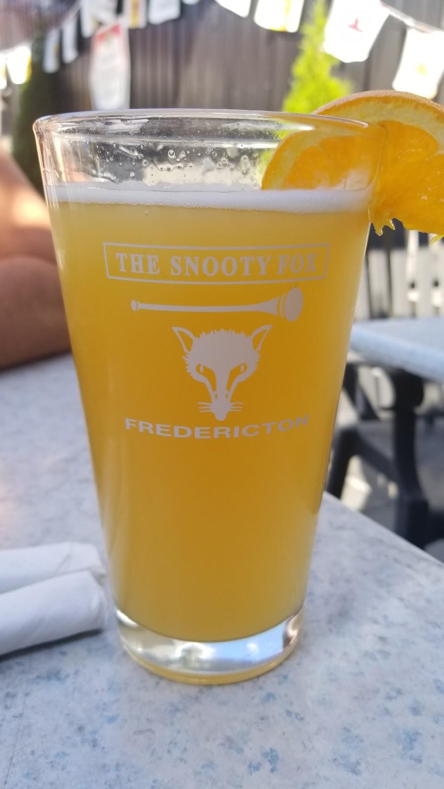 Snooty Fox menu in Fredericton, New Brunswick, Canada