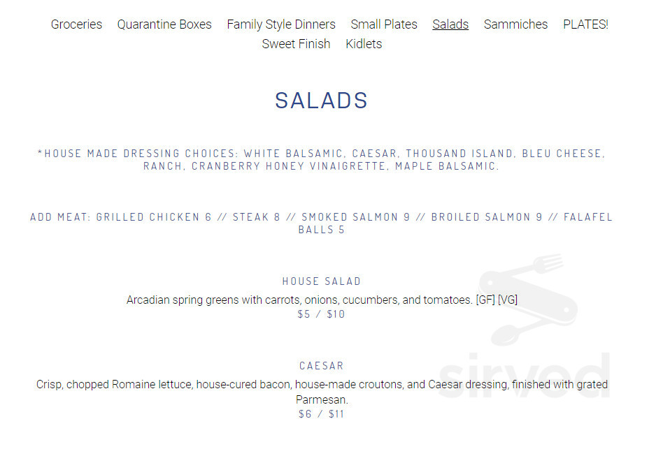 MoonShadow menus in McHenry, Maryland, United States