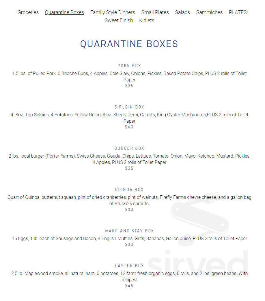 MoonShadow menus in McHenry, Maryland, United States