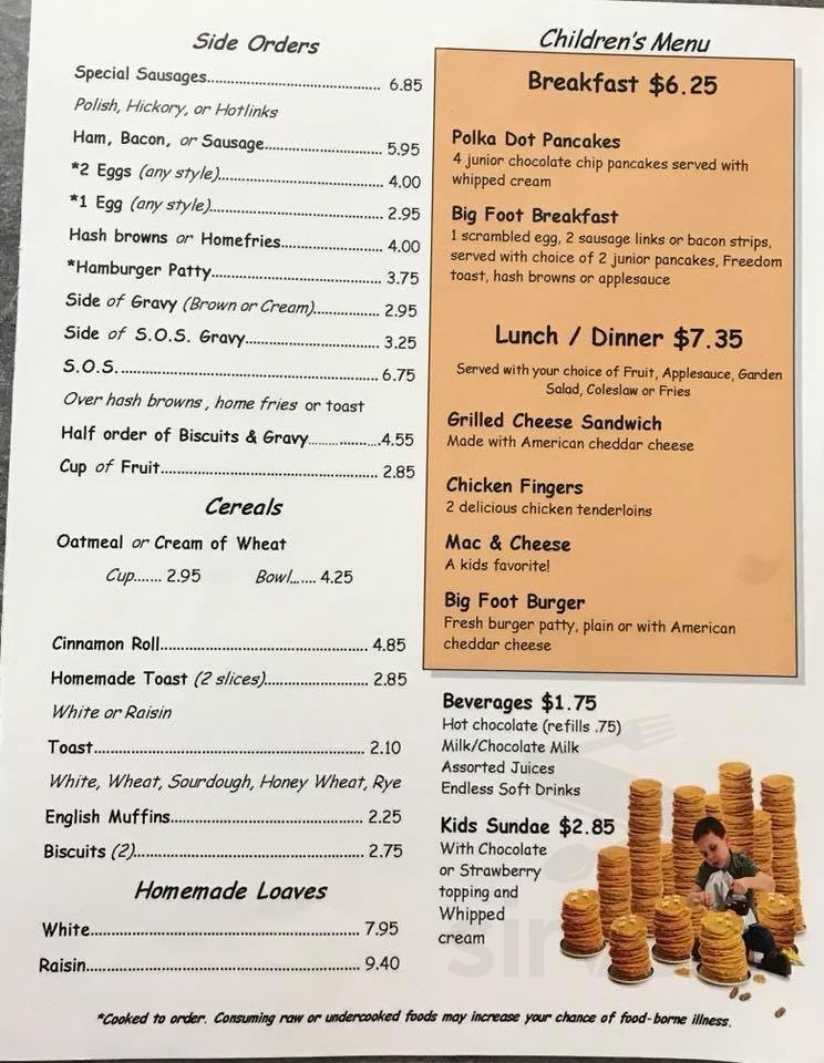 Anglea's Restaurant menu in Tacoma, Washington, USA