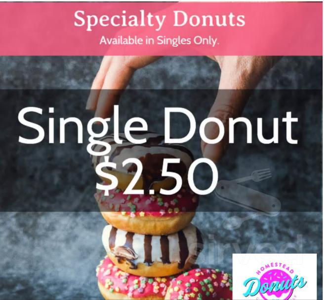 Menu - Thorold ON's Homestead Donuts & Bakery Wholesale | Sirved