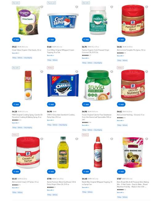 Walmart Bakery menu in Lawrenceburg, Tennessee, USA