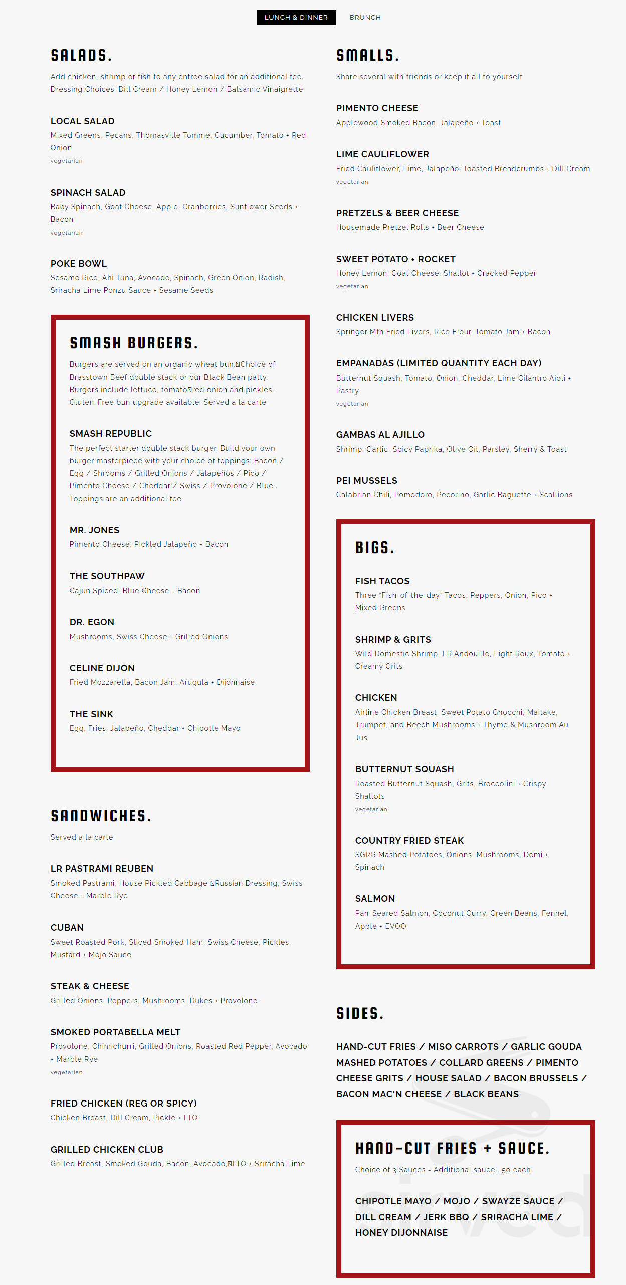 Menu for Local Republic in Lawrenceville, GA | Sirved