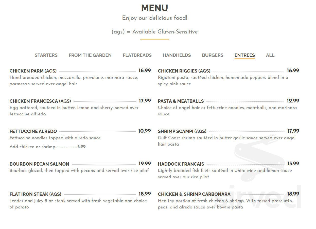 The Bayside Grill menus in Ogdensburg, New York, United States