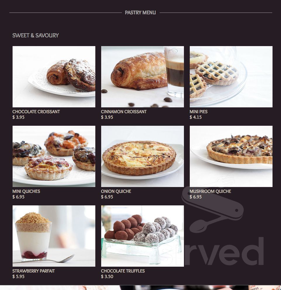 Menu - Gibsons BC's MORE Cafe & Bakeshop | Sirved