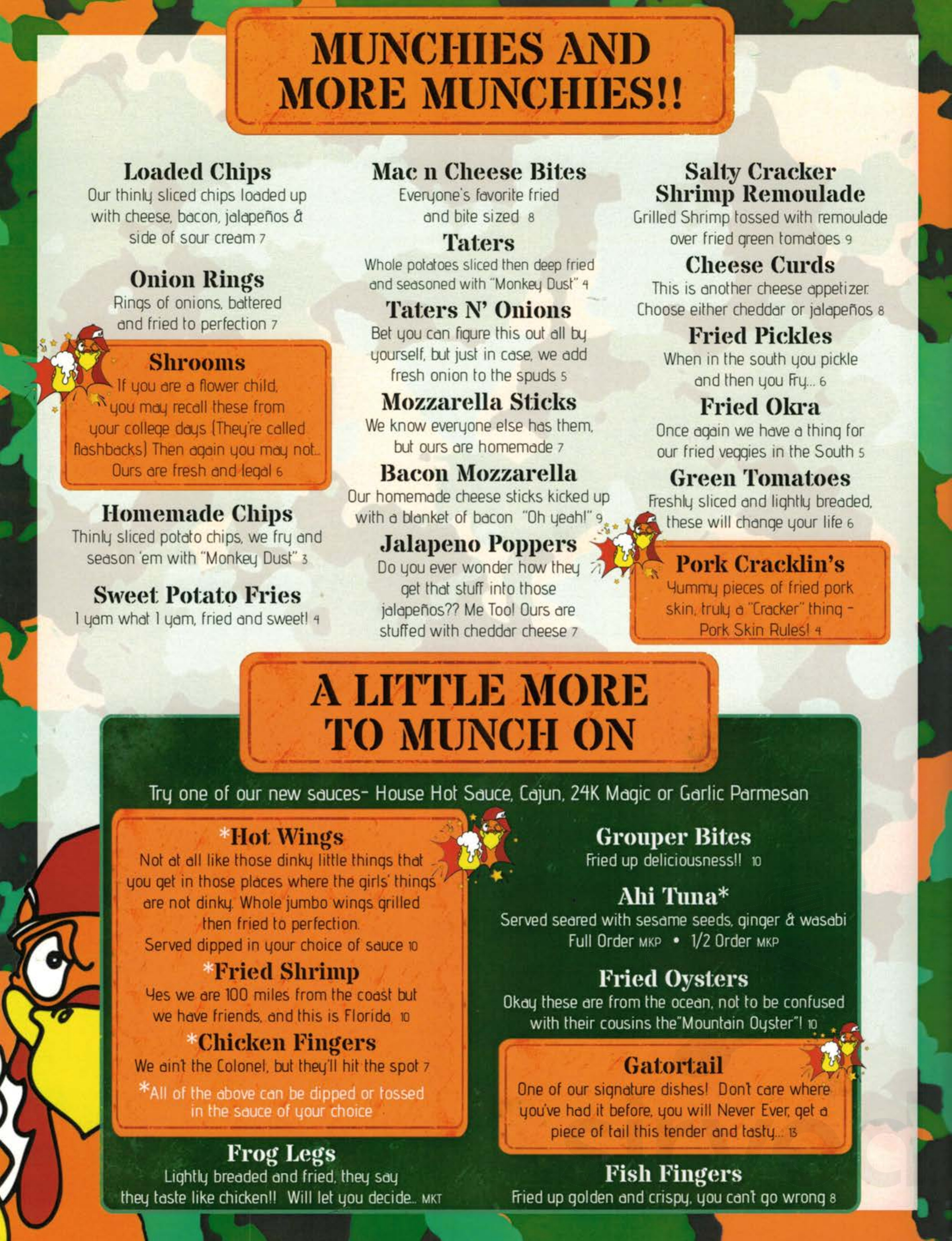 Wild Turkey Tavern menu in Avon Park, Florida, USA