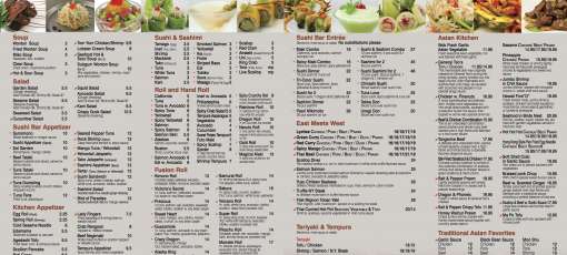 Menu for 9 East Hibachi & Asian Kitchen in Branford, CT | Sirved