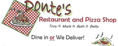 Menu for Donte's Restaurant and Pizza Shop in Brook Park, OH | Sirved