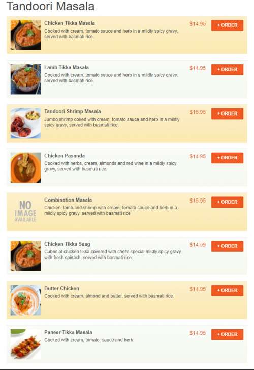 Ghandi Cafe menu in New York, New York, USA