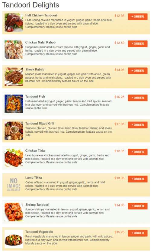 Ghandi Cafe menu in New York, New York, USA