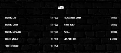 The Rathskeller menu in Duluth, Minnesota, USA