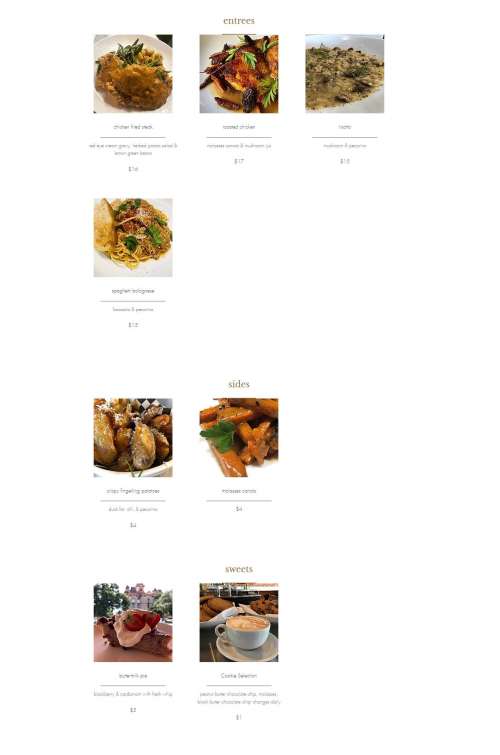 Commerce Cafe menu in Lockhart, Texas, USA