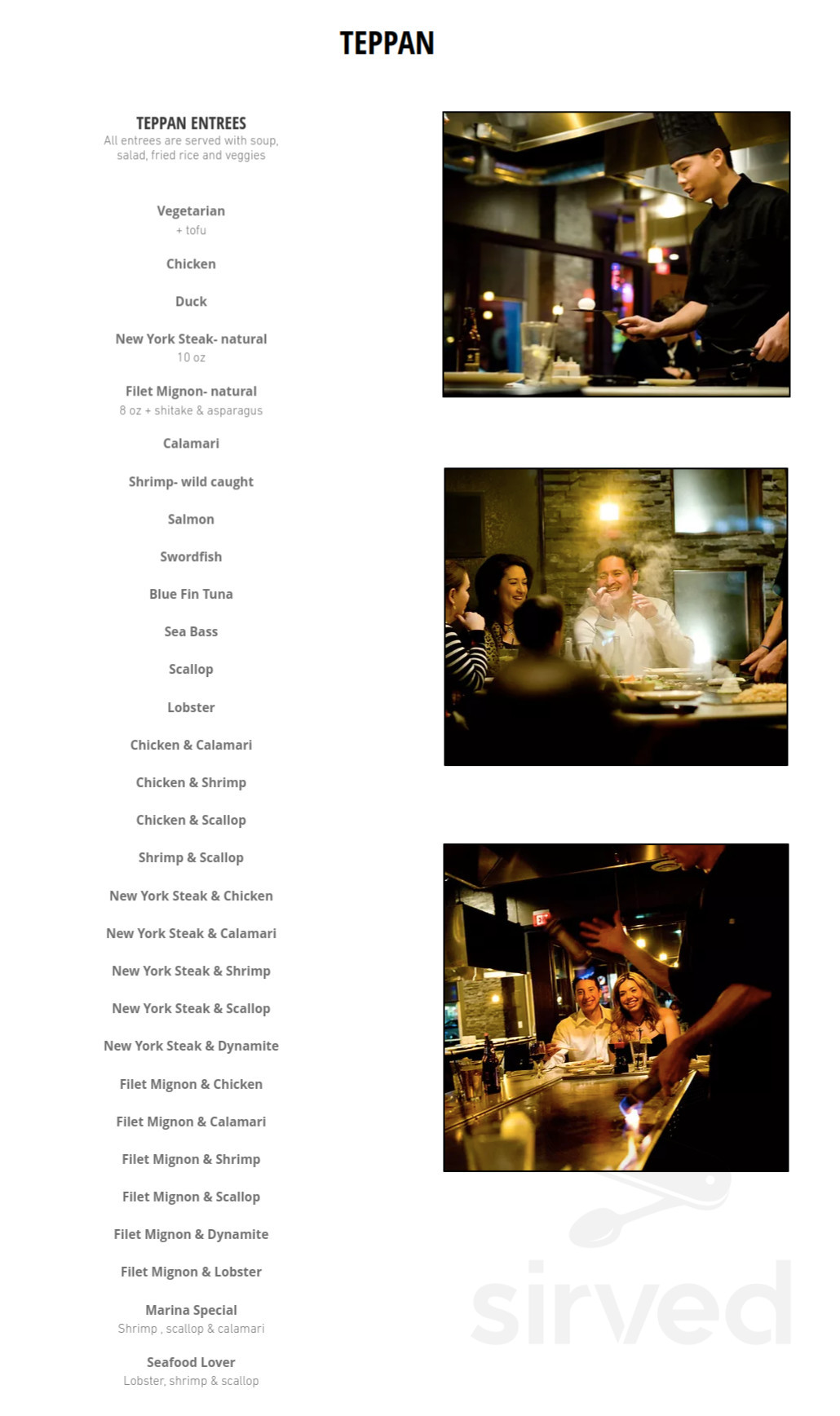 Koze Teppan Grill (West Side) menu in El Paso, Texas, USA