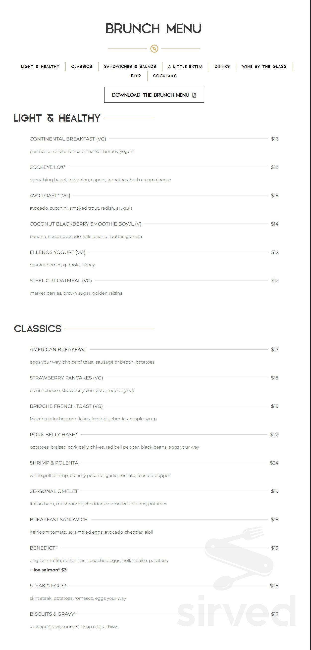 Copper & Salt Northwest Kitchen menu in Ruston, Washington, USA