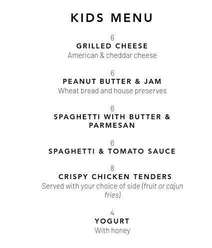 Libro at Laurelwood menu in Memphis, Tennessee, USA