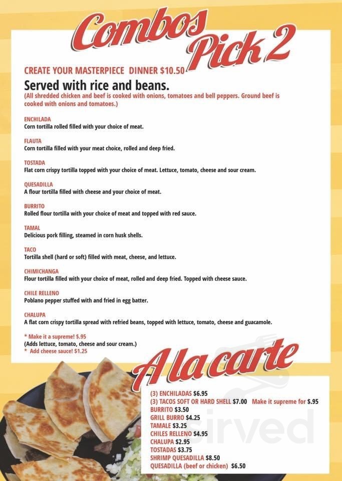 Rancho Loco Grill & Bar menus in Red Wing, Minnesota, United States