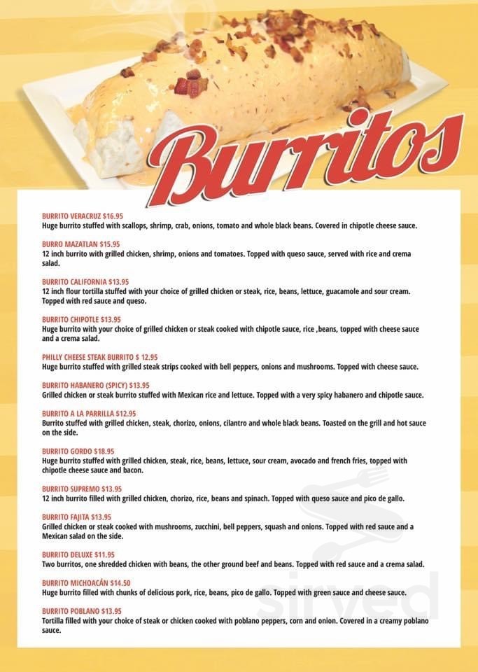 Rancho Loco Grill & Bar menus in Red Wing, Minnesota, United States