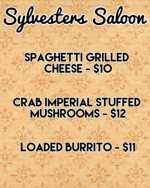 Sylvesters Saloon menu in Essex, Maryland, USA