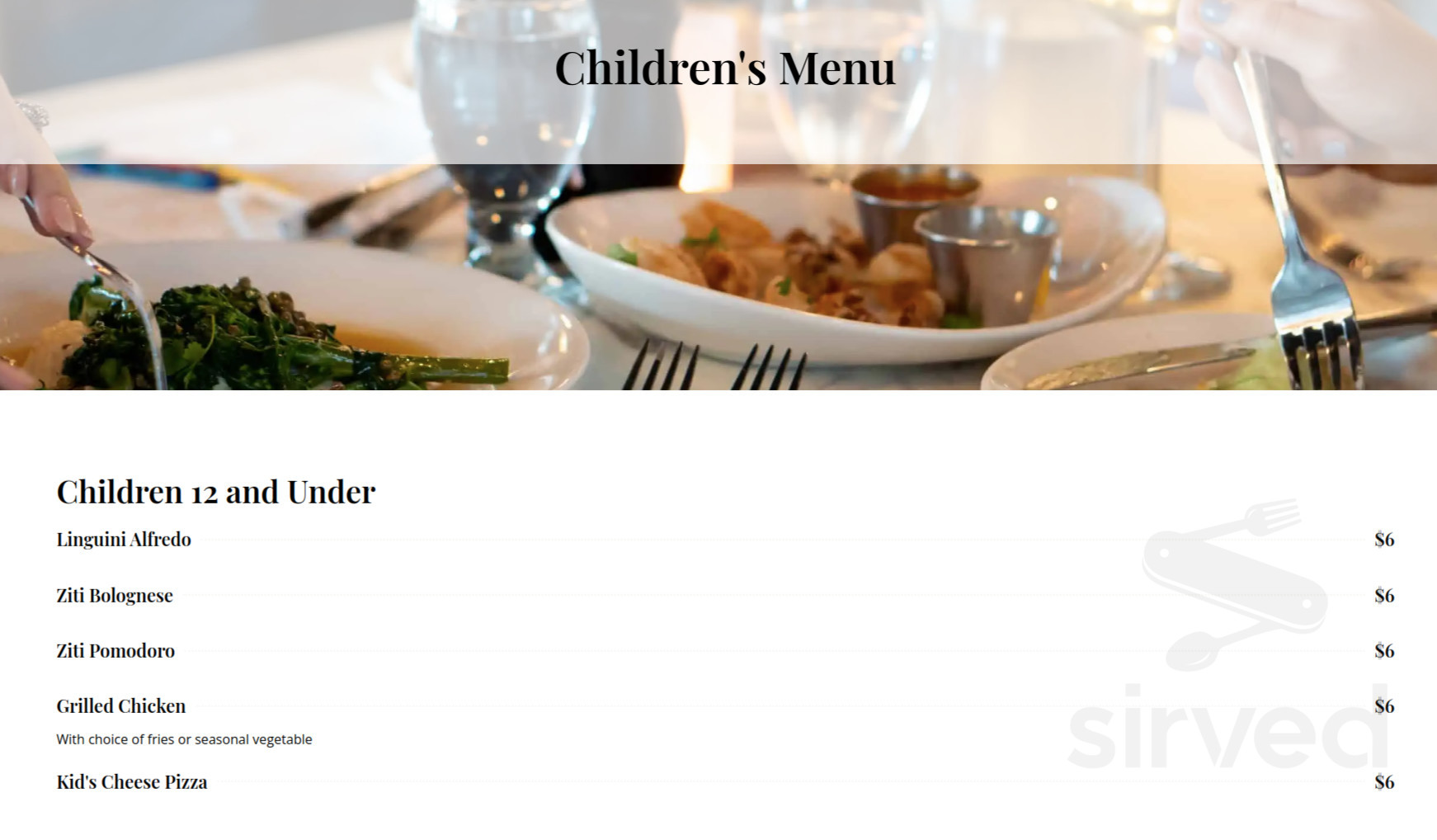 Di Campli's Italian Ristorante menu in Waco, Texas, USA