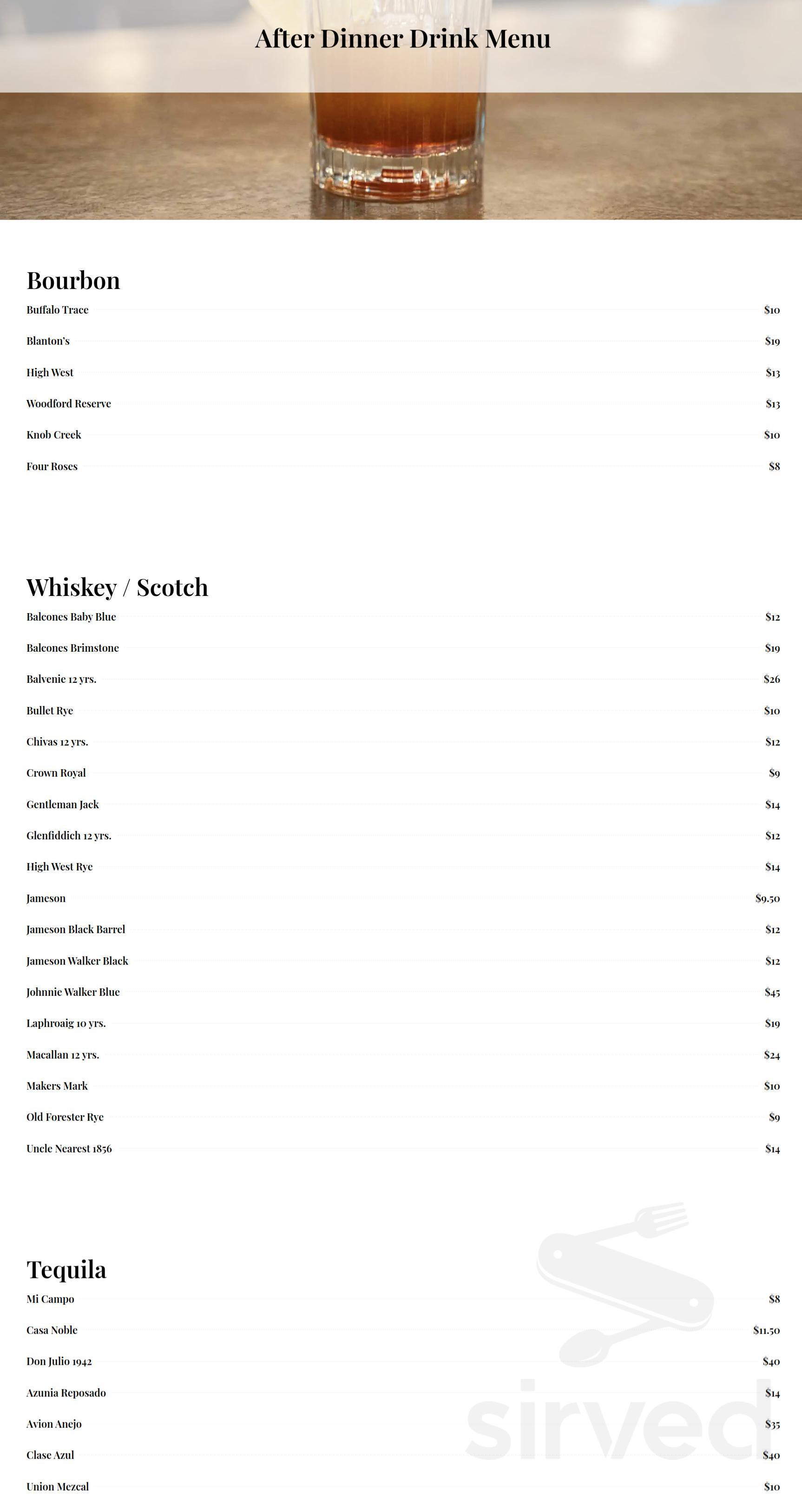 Di Campli's Italian Ristorante menu in Waco, Texas, USA