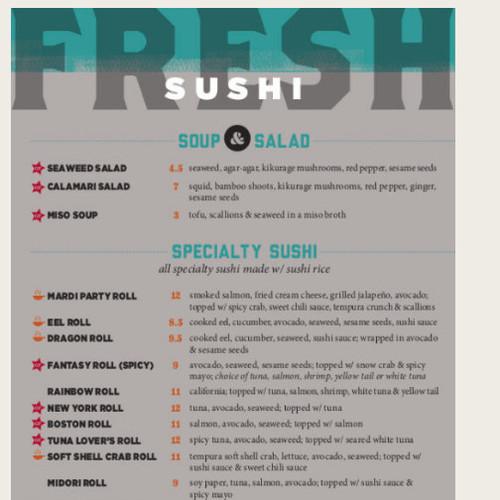 Drake's Hurstbourne menu in Louisville, Kentucky, USA