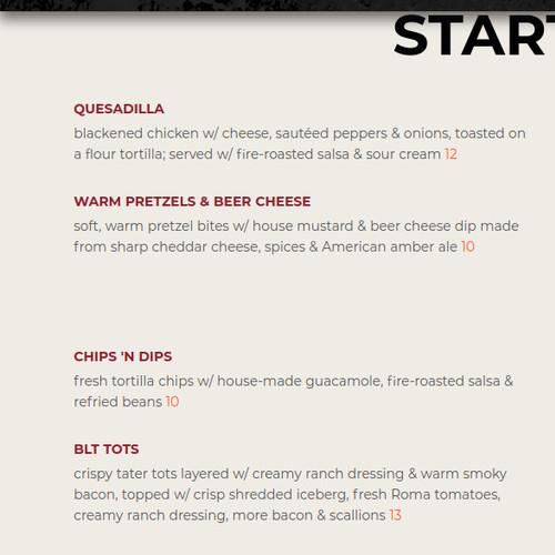 Drake's Hurstbourne menu in Louisville, Kentucky, USA