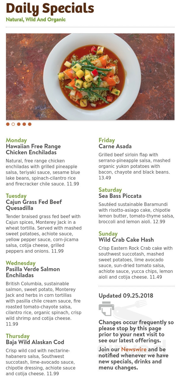 Menu for Aqui Cupertino in Cupertino, CA | Sirved