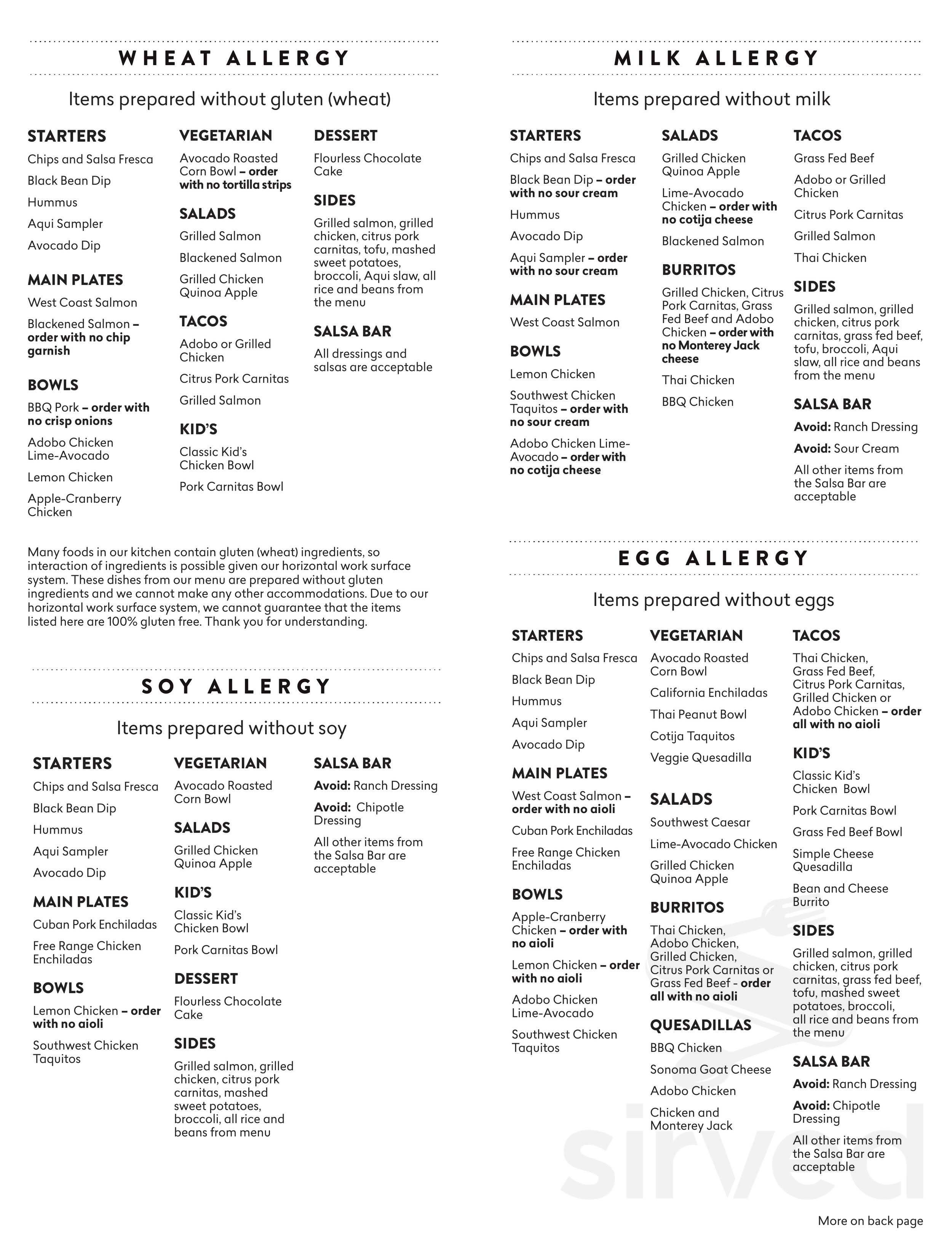 Aqui Campbell menus in Campbell, California, United States