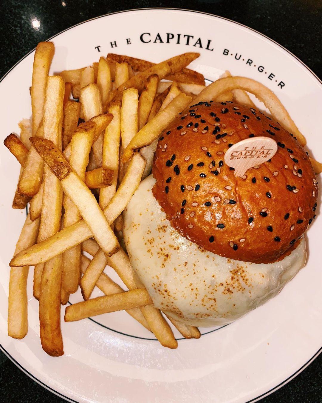 The Capital Burger menu in Boston, Massachusetts, USA