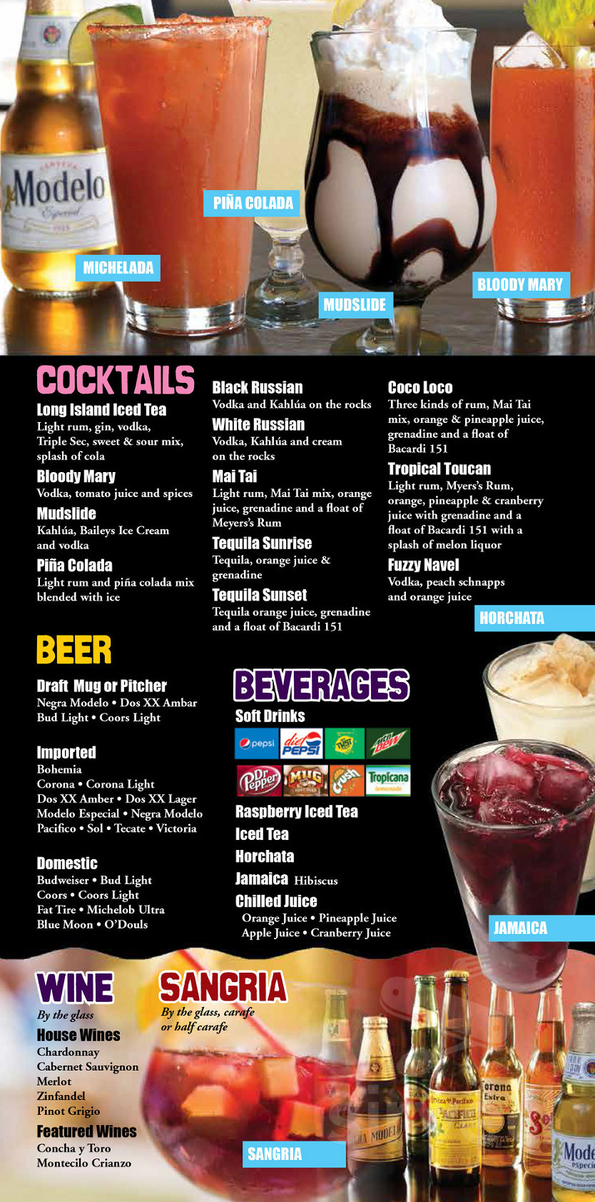 3 Margaritas Conifer menu in Conifer, Colorado, USA