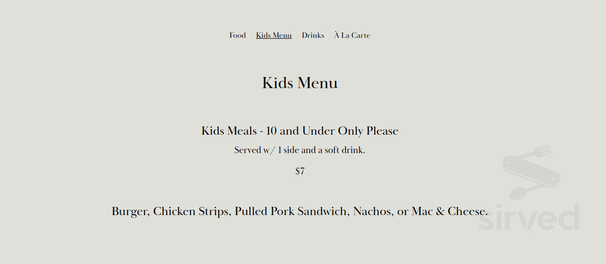 Kenova Smokehouse menu in Flowood, Mississippi, USA