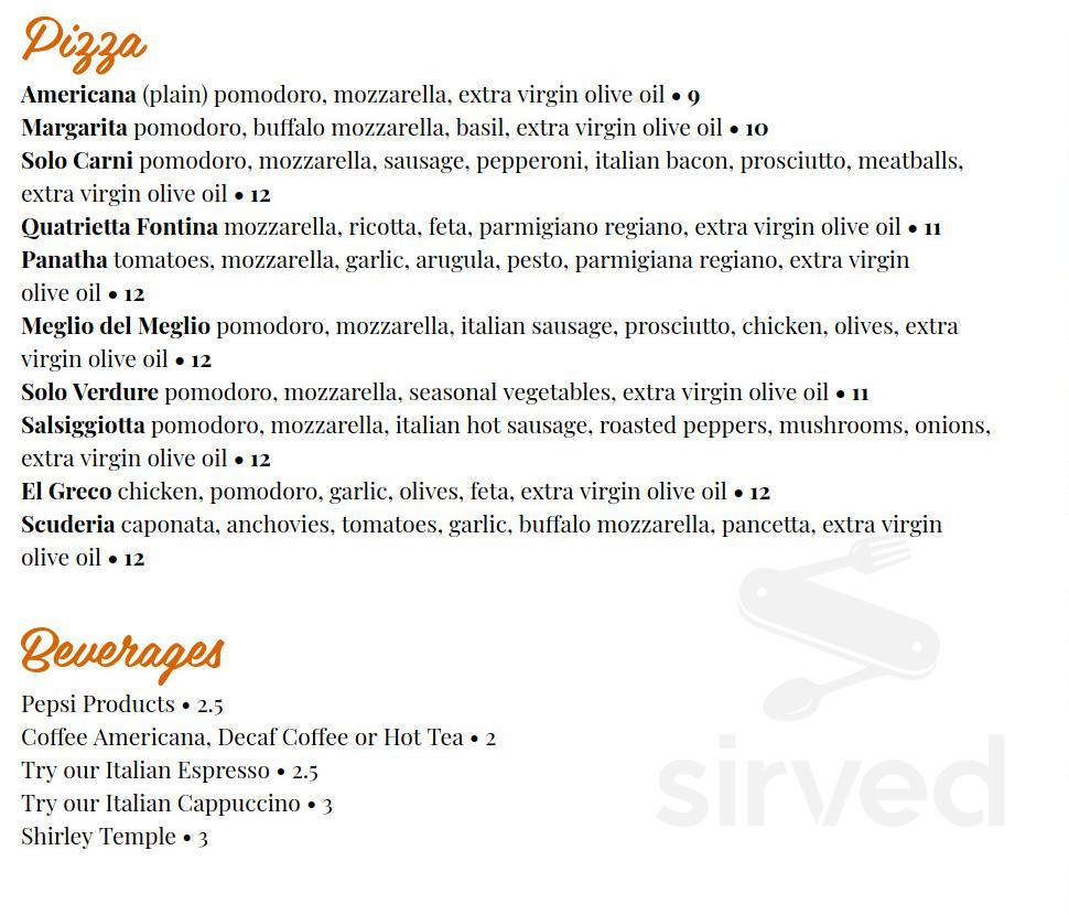 Pasta Pesto Bar & Grill menus in Wildwood, New Jersey, United States