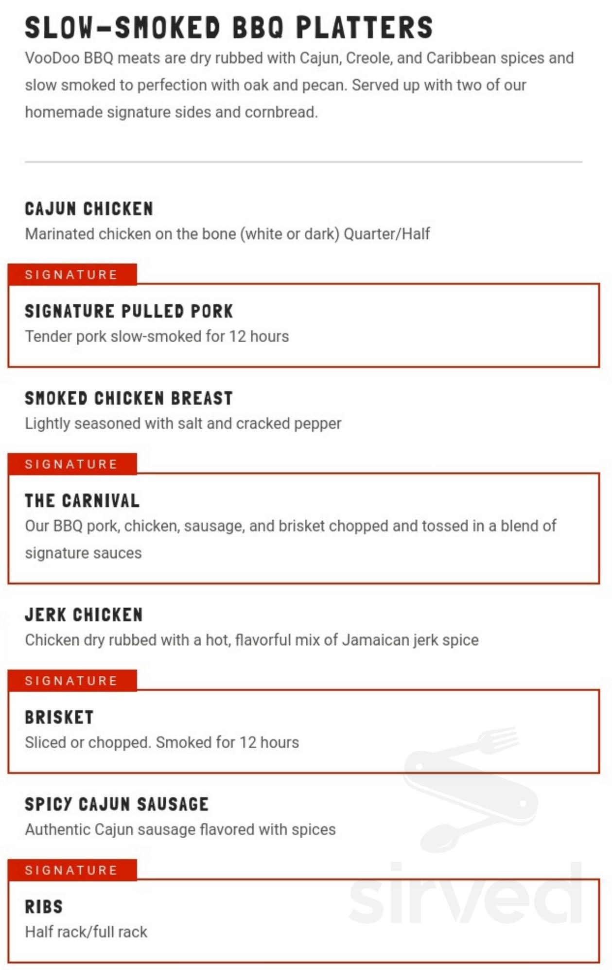 Menu - Anderson IN's Riviera Maya Mexica | Sirved