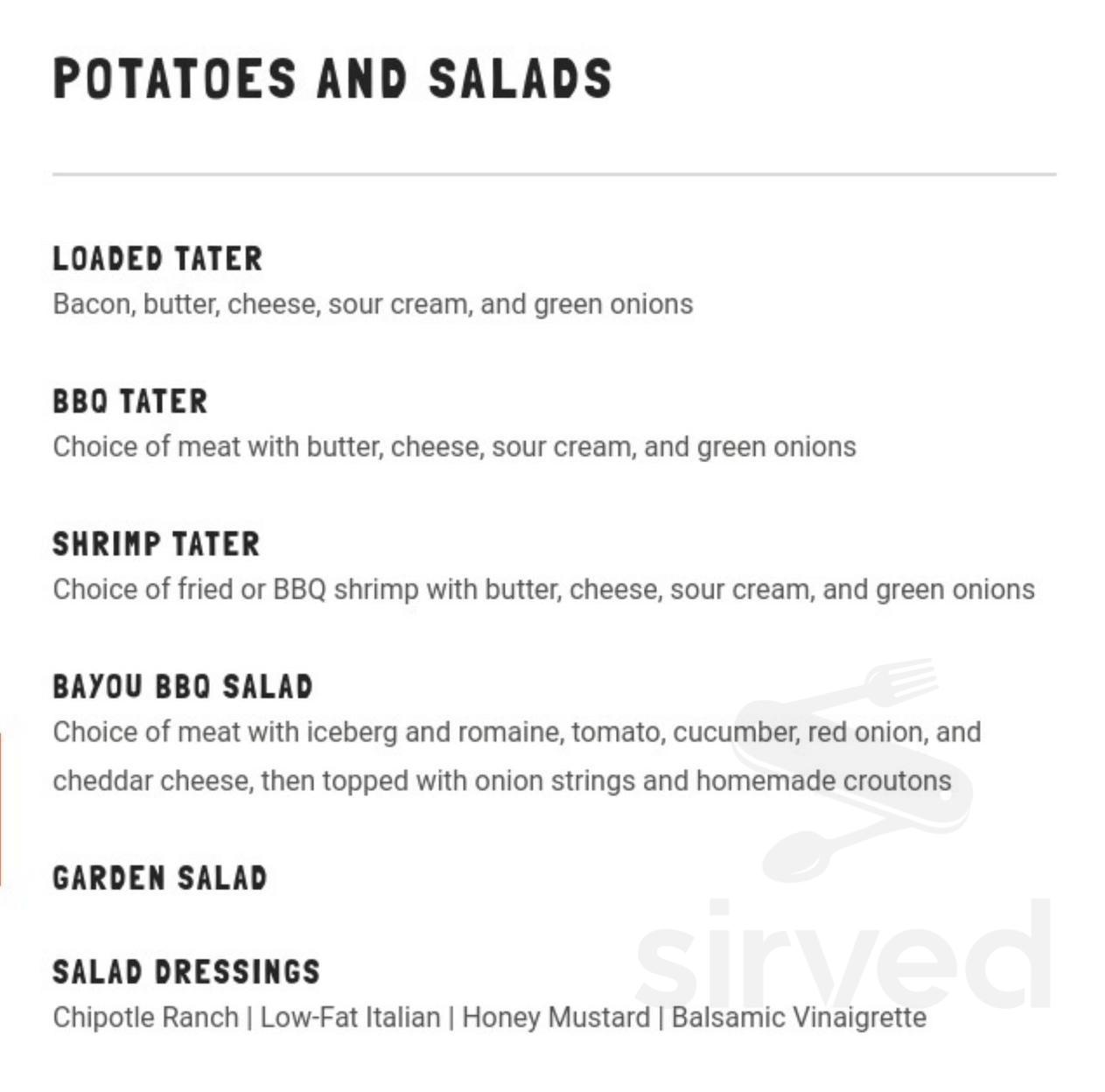 Menu - Anderson IN's Riviera Maya Mexica | Sirved