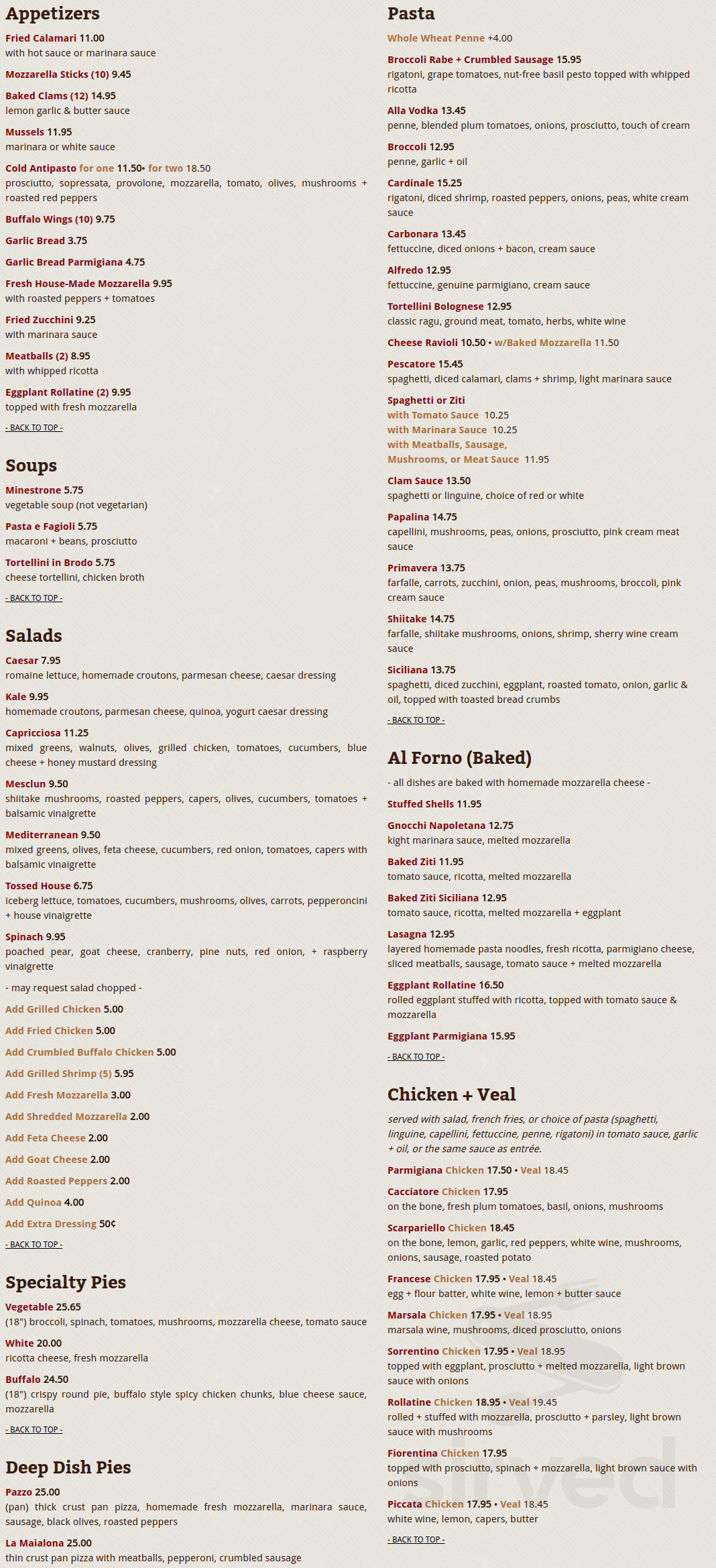 Umberto's of Bellmore menu in Bellmore, New York, USA