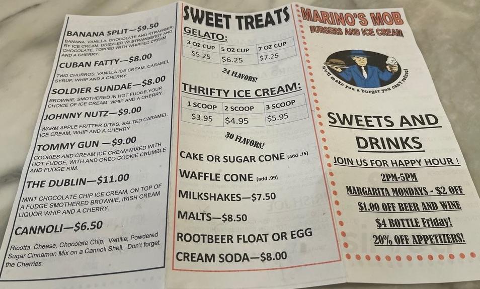 Downtown Greek Pita located inside Marino's Mob Burgers and menu in ...