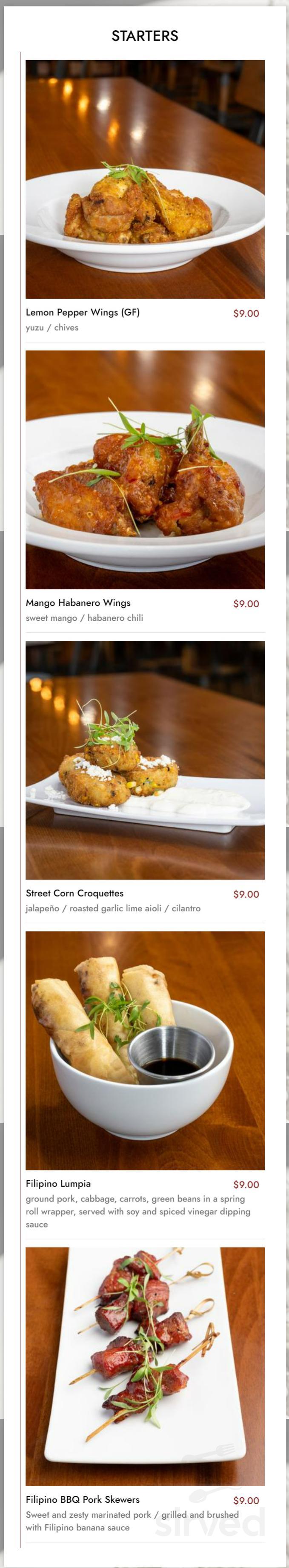 Nineteen19 Grill and Bar menu in Cumberland Gap, Tennessee, USA
