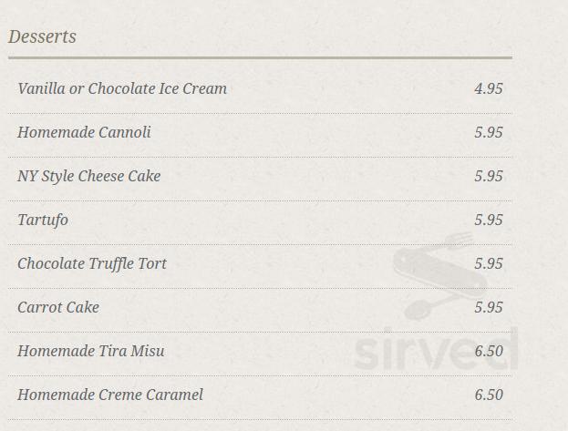 Luka's Italian Cuisine menus in Bogota, New Jersey, United States