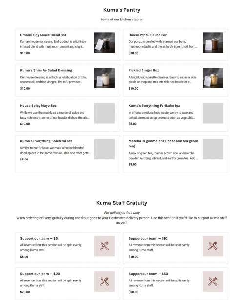 Kuma Sushi + Sake menu in San Francisco, California, USA